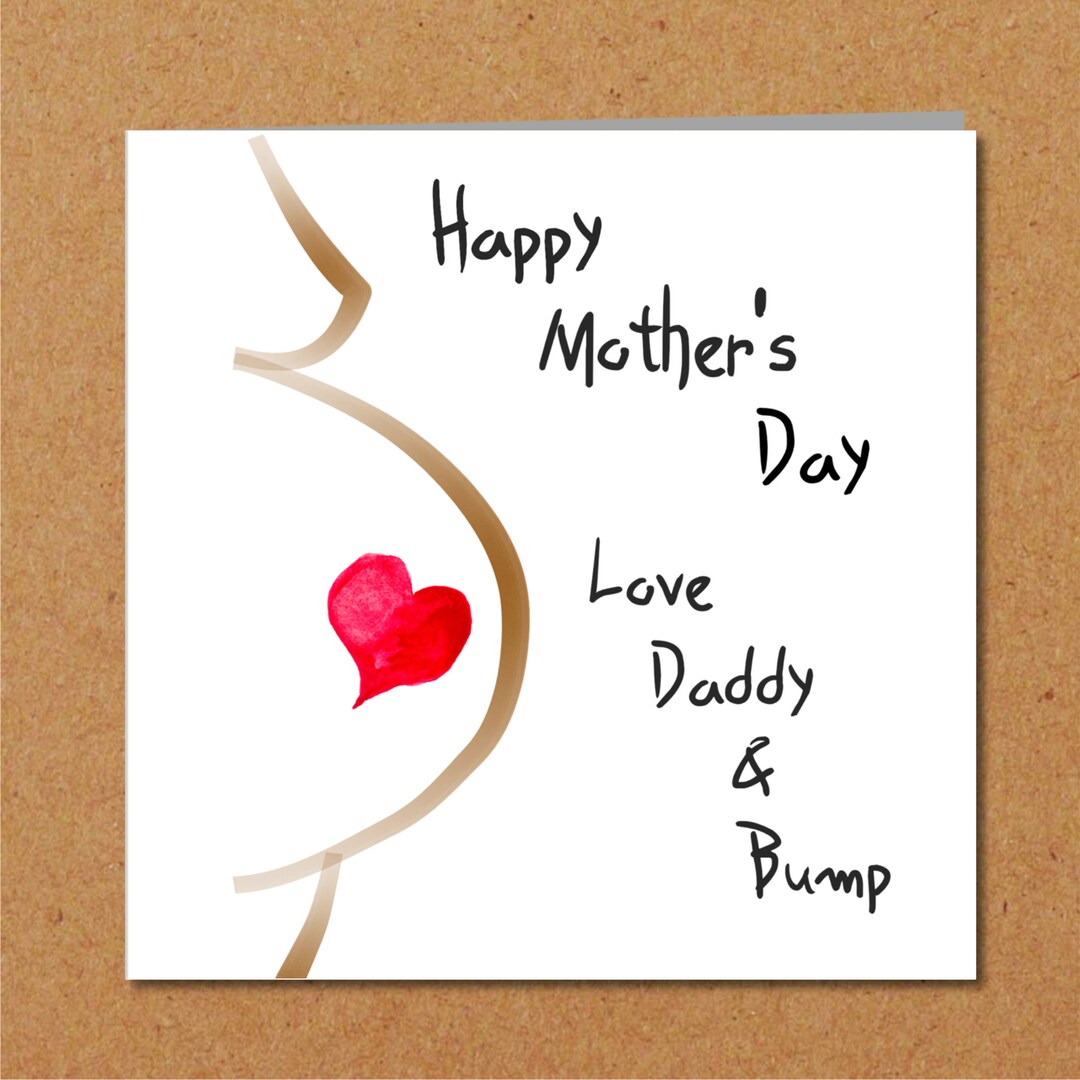 Expecting Mother's Day Card for Pregnant Wife Partner From - Etsy UK