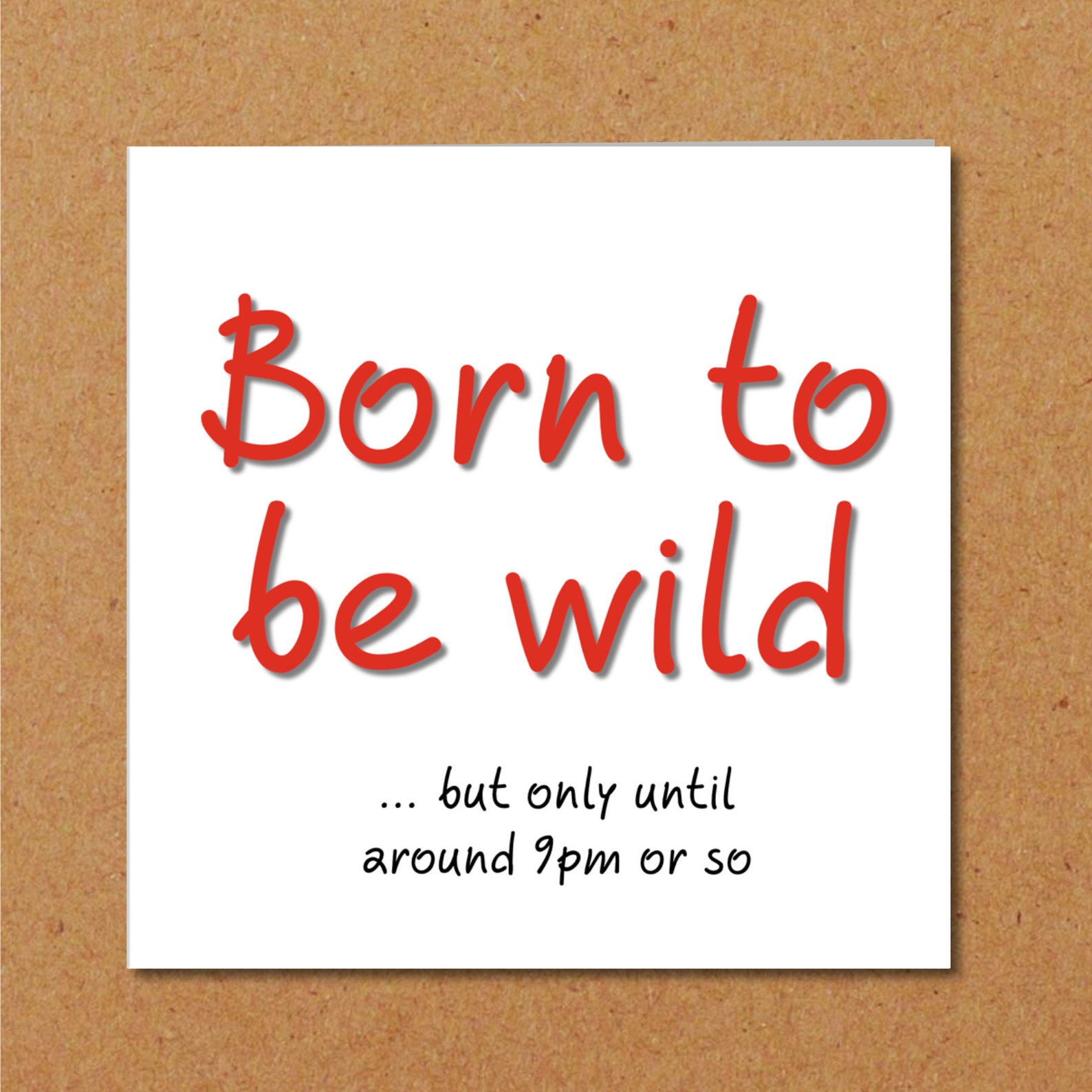 BORN to Be WILD BIRTHDAY Card Dad Mum Friend Funny Humorous - Etsy UK