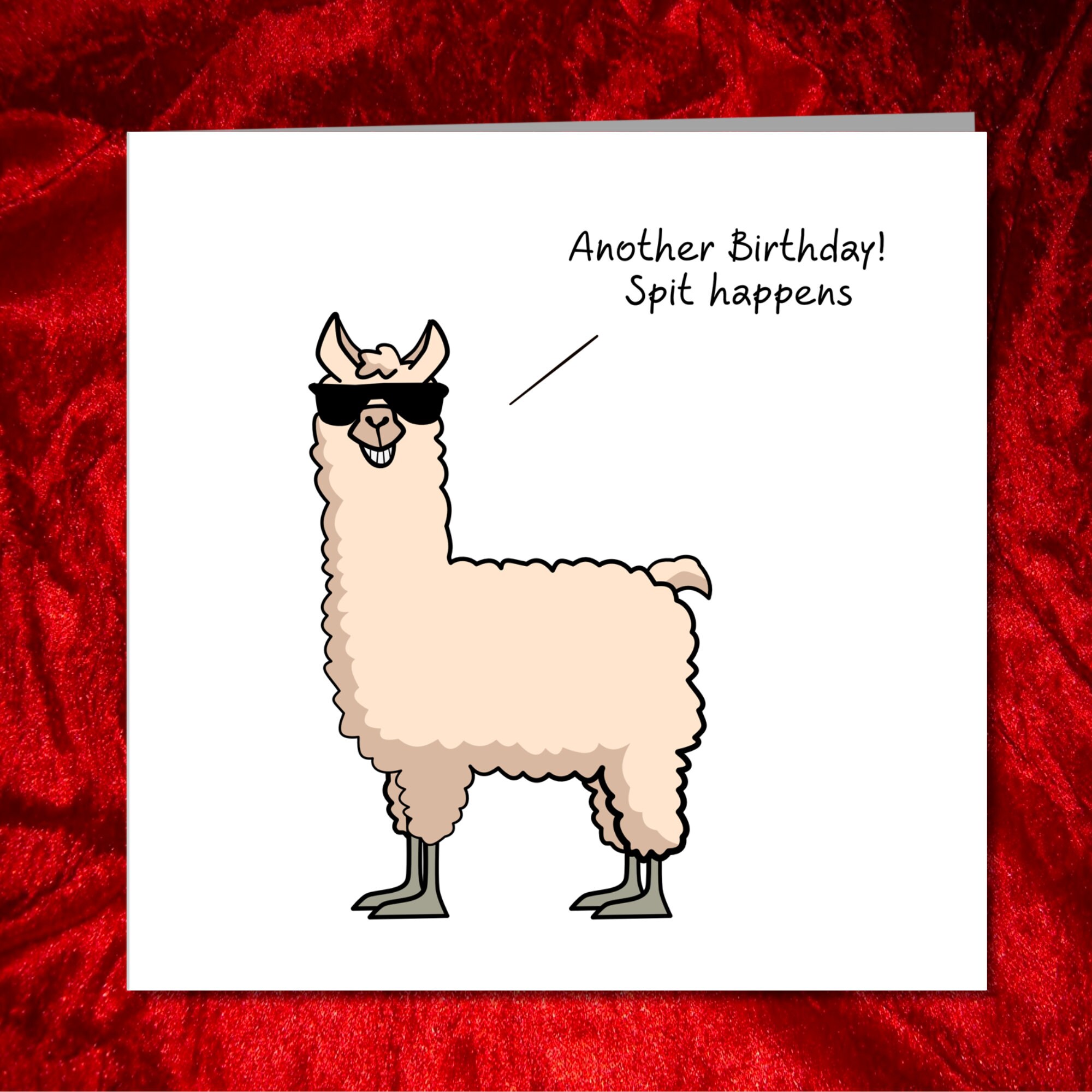 Funny Llama Birthday Card Humorous Animal Card Adult Rude - Etsy