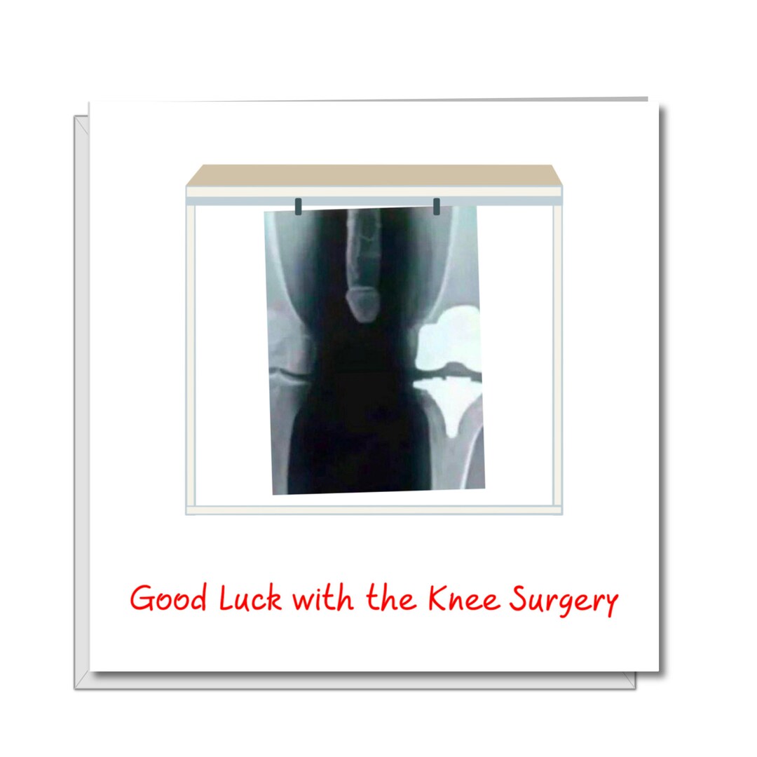 Knee Replacement Surgery Card - Get Well Soon Card, Recovery ...