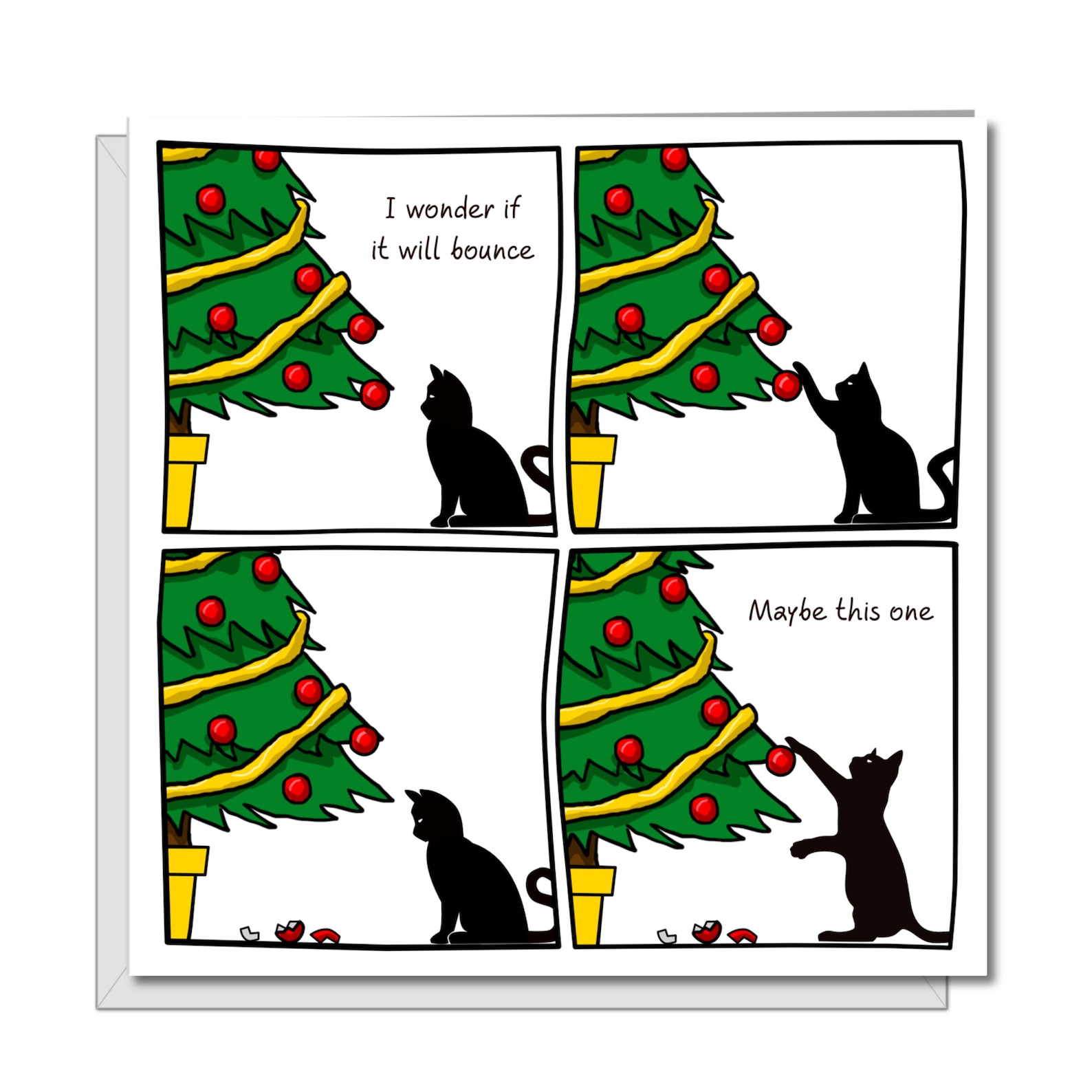 Funny Cat Christmas Card For Your Friends Or Family Will It Etsy funny-cat-christmas-card-for-your-friends-or-family-will-it-etsy