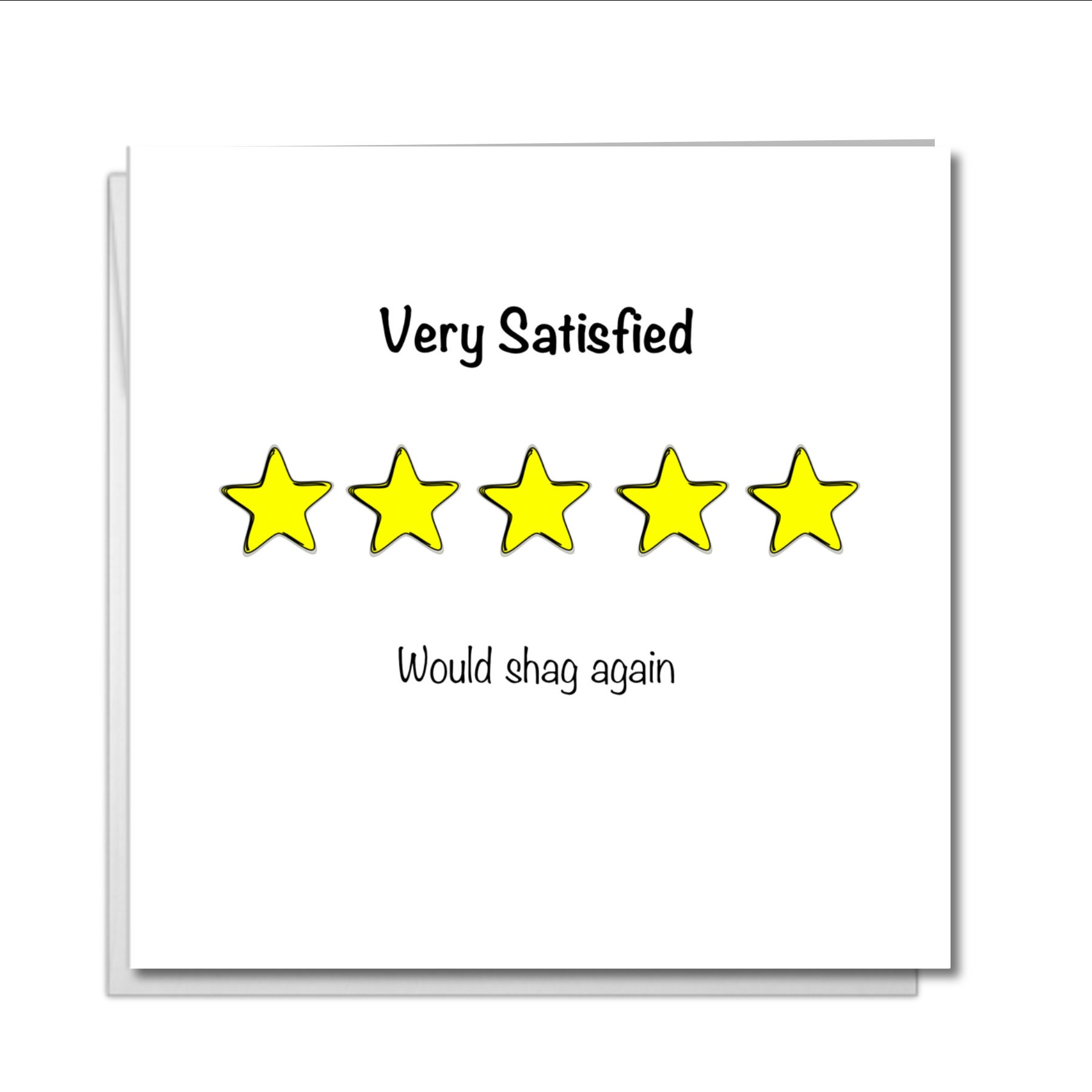 VERY SATISFIED Sexy Birthday Valentine or Anniversary CARD - Etsy UK