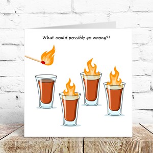 Sambuca Tequila Birthday Card 18th 21st 30th 40th 50th Friend ...