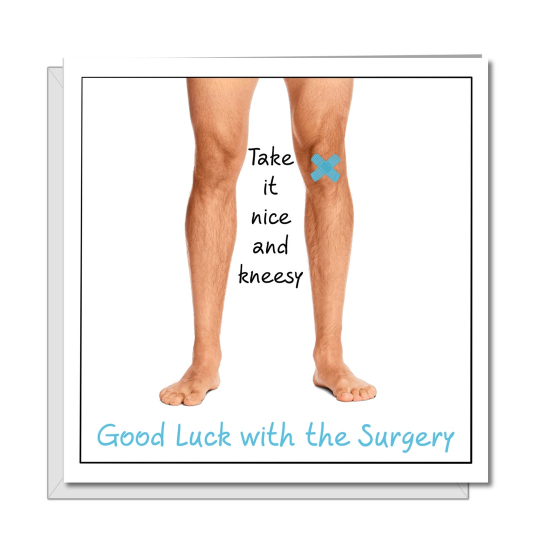Funny Knee Replacement Card: Get Well Soon Surgery Recovery - Etsy UK