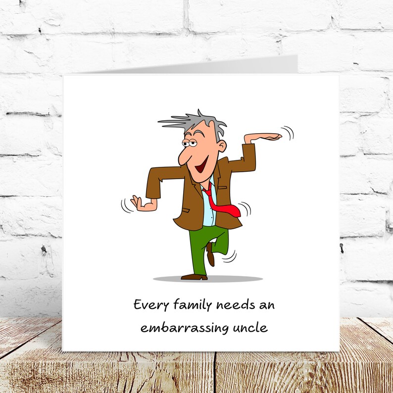 Funny Birthday Card for Special Uncle Brother Embarrassing - Etsy