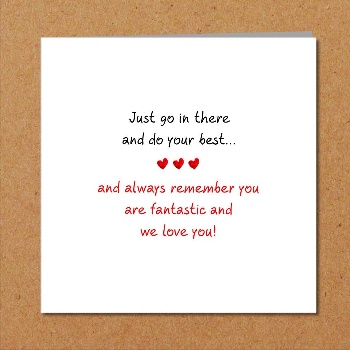 Good Luck Card Exams Driving Test New Job Challenge - Etsy