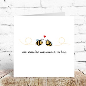 Bumble Dating Card Romantic Anniversary Card or Valentine's Day Card ...