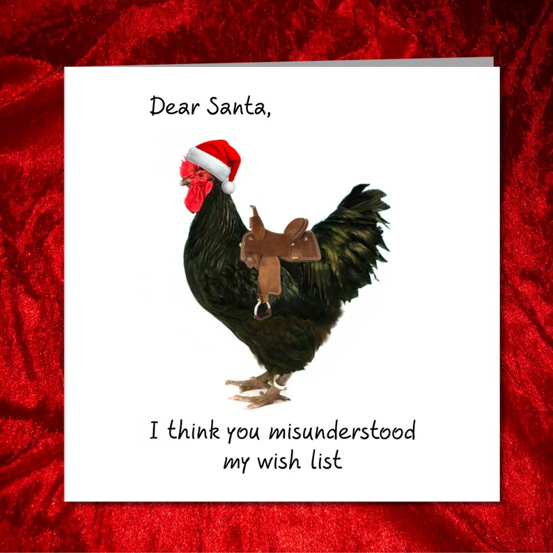 Naughty Sexy Christmas Card Ride Big Cock Humorous Amusing Etsy