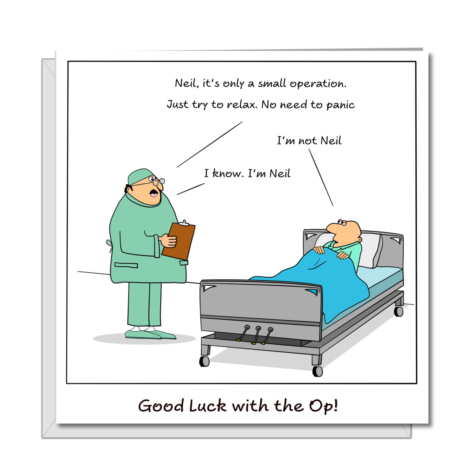 Funny Card for Hip / Knee Surgery / Operation Card Get Well | Etsy