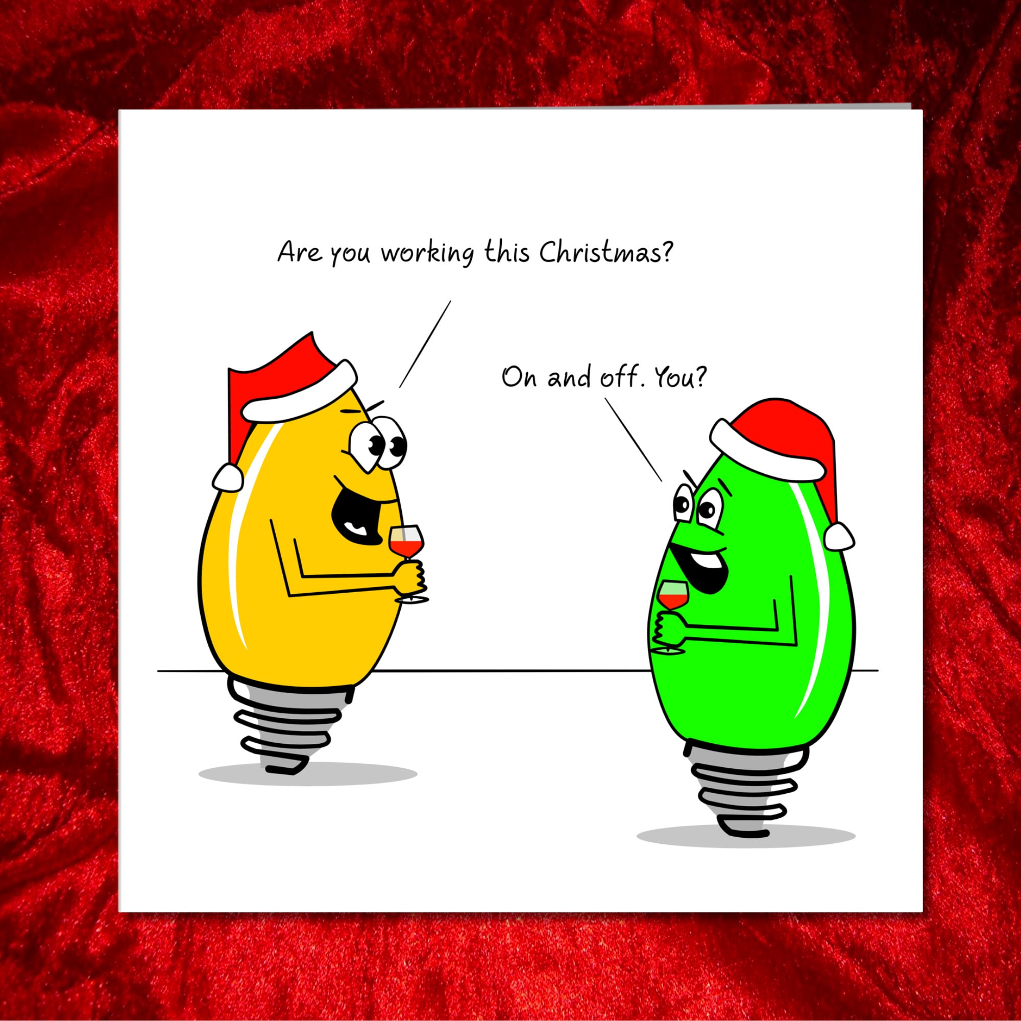 Funny Joke Christmas Card for Family Friends Children Work - Etsy