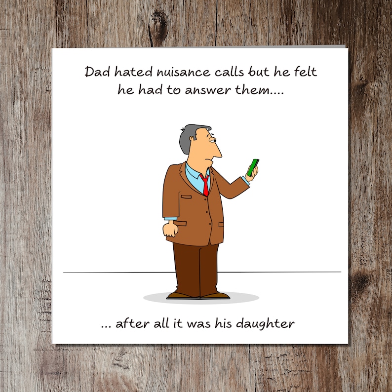 Funny Dad Birthday Card / Father's Day Card From His - Etsy