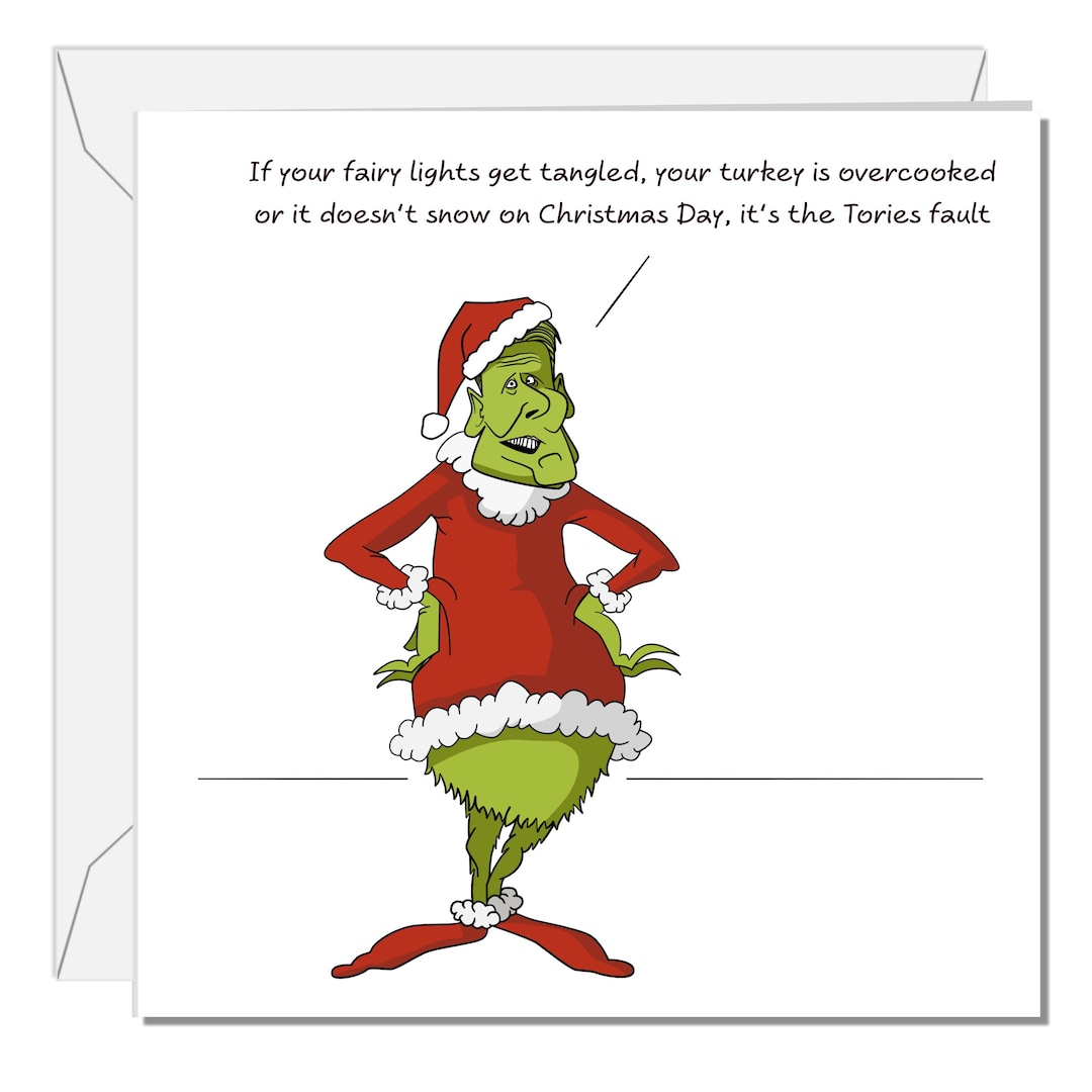 Funny Keir Starmer Christmas Card Grinch Labour MP Election Vote ...