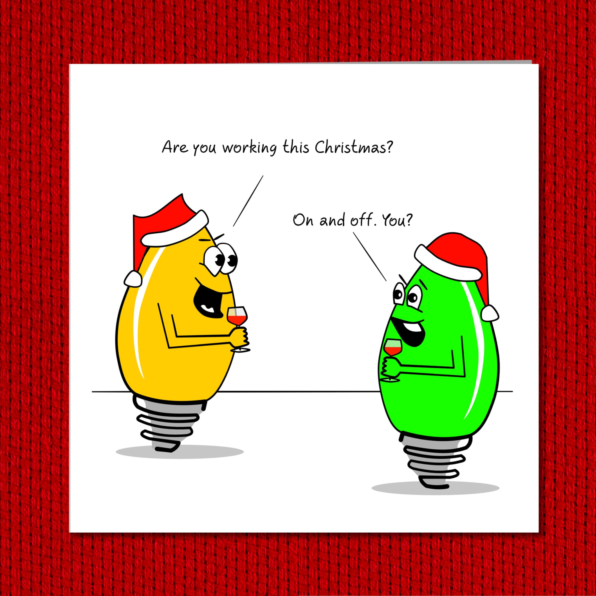 Funny Joke Christmas Card for Family Friends Children Work - Etsy