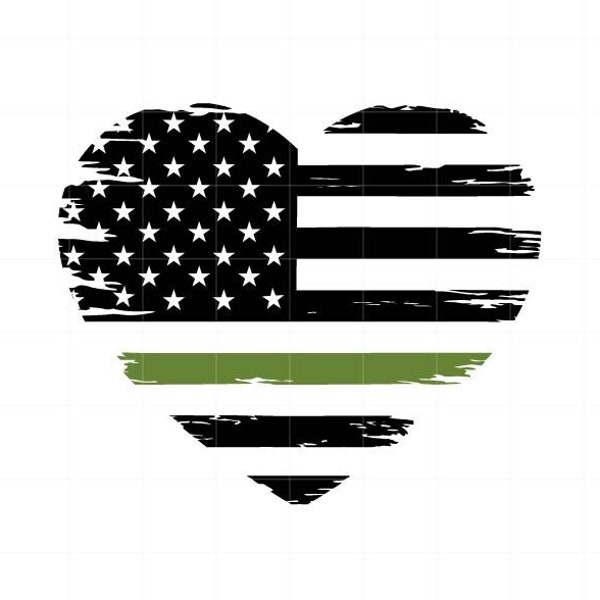 Military Heart Svg - Etsy