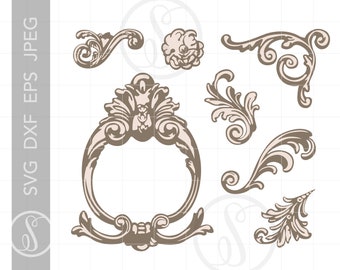 Filigree svg file | Etsy