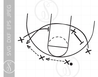 Football Playbook Art Svg Cut File Clipart Downloads | Etsy