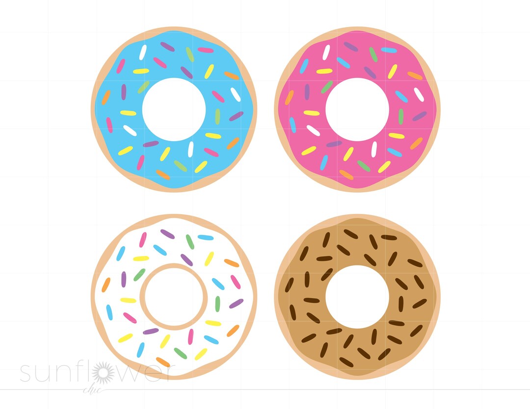 Donut Svg Cut File Download, Doughnut Svg, Sprinkle Donut Party ...