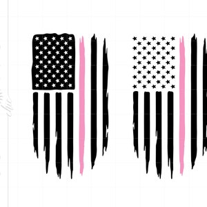 American Flag Svg | Breast Cancer American Flag Svg Cut Files ...