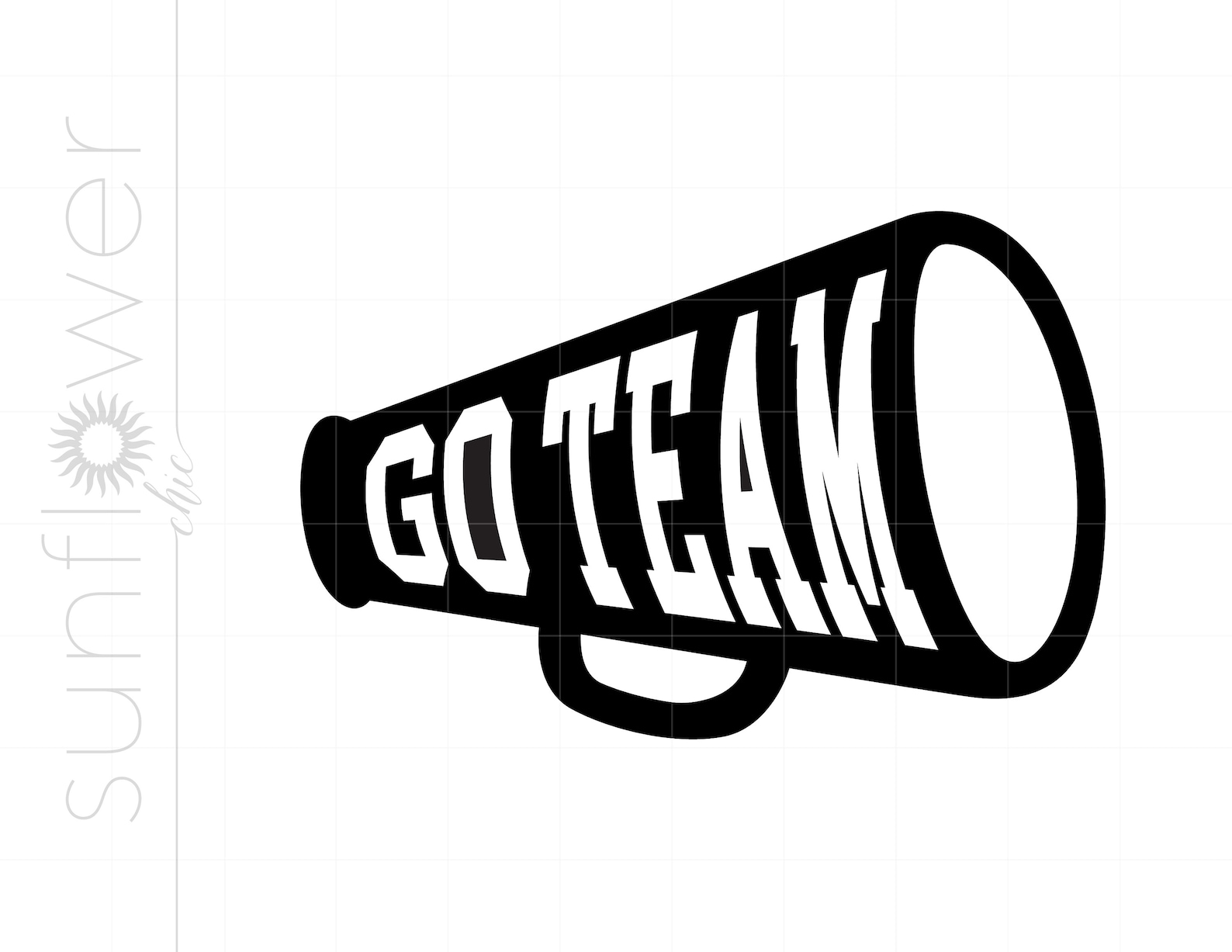 Go Team Svg Download, Cheer Svg, Megaphone SVG, Cheerleader Svg for ...