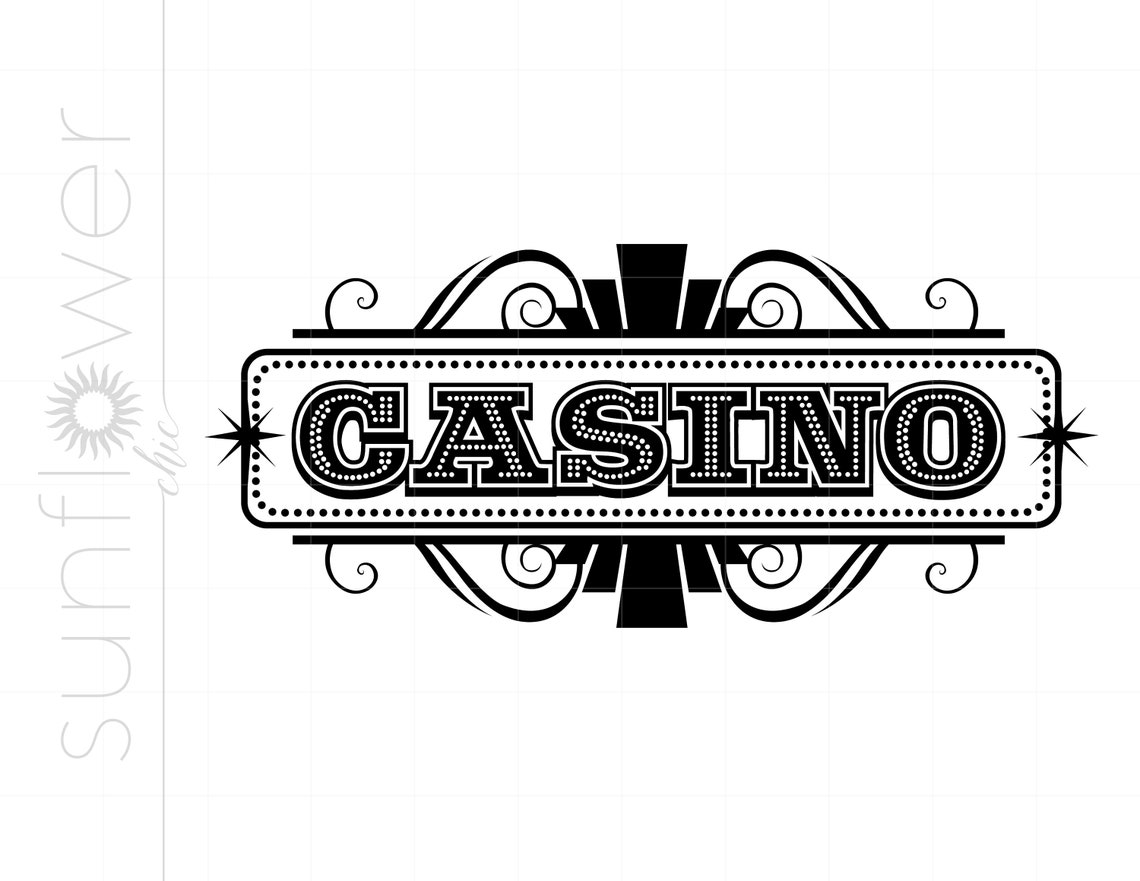 CASINO Svg Cut Files Clipart Downloads Casino Svg Dxf Pdf - Etsy