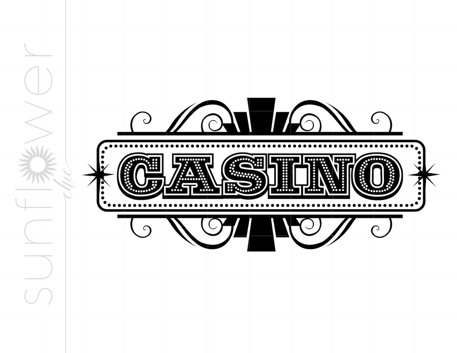 CASINO Svg Cut Files Clipart Downloads | Casino Svg Dxf Pdf Silhouette ...