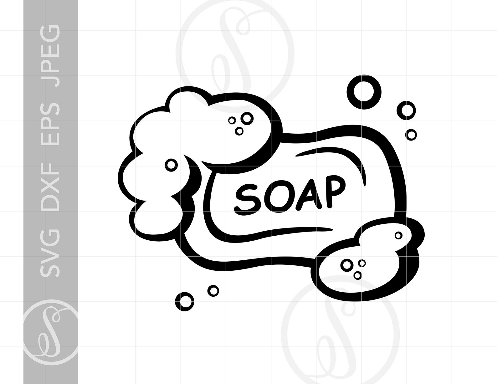 Soap SVG Soap Bubbles Clipart Soap Silhouette Cut File - Etsy