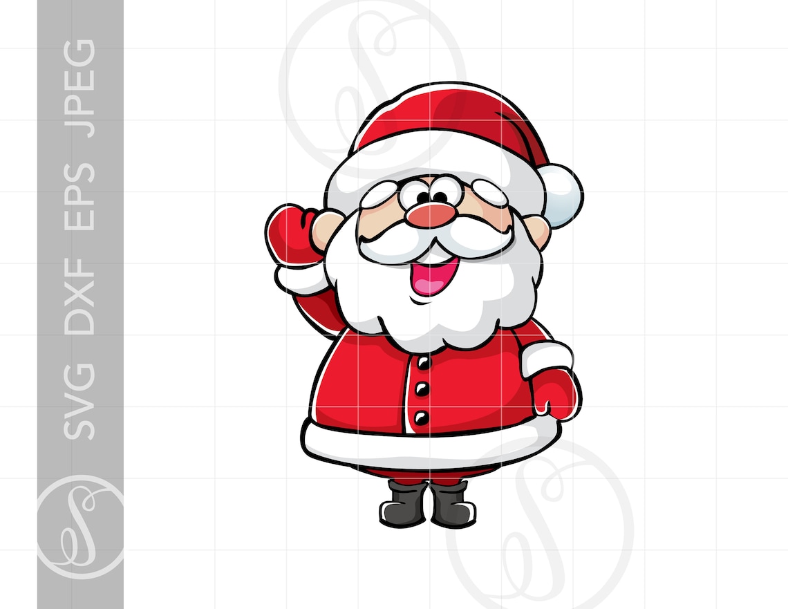 Santa Claus SVG Vector Santa Claus Clipart Santa Claus - Etsy