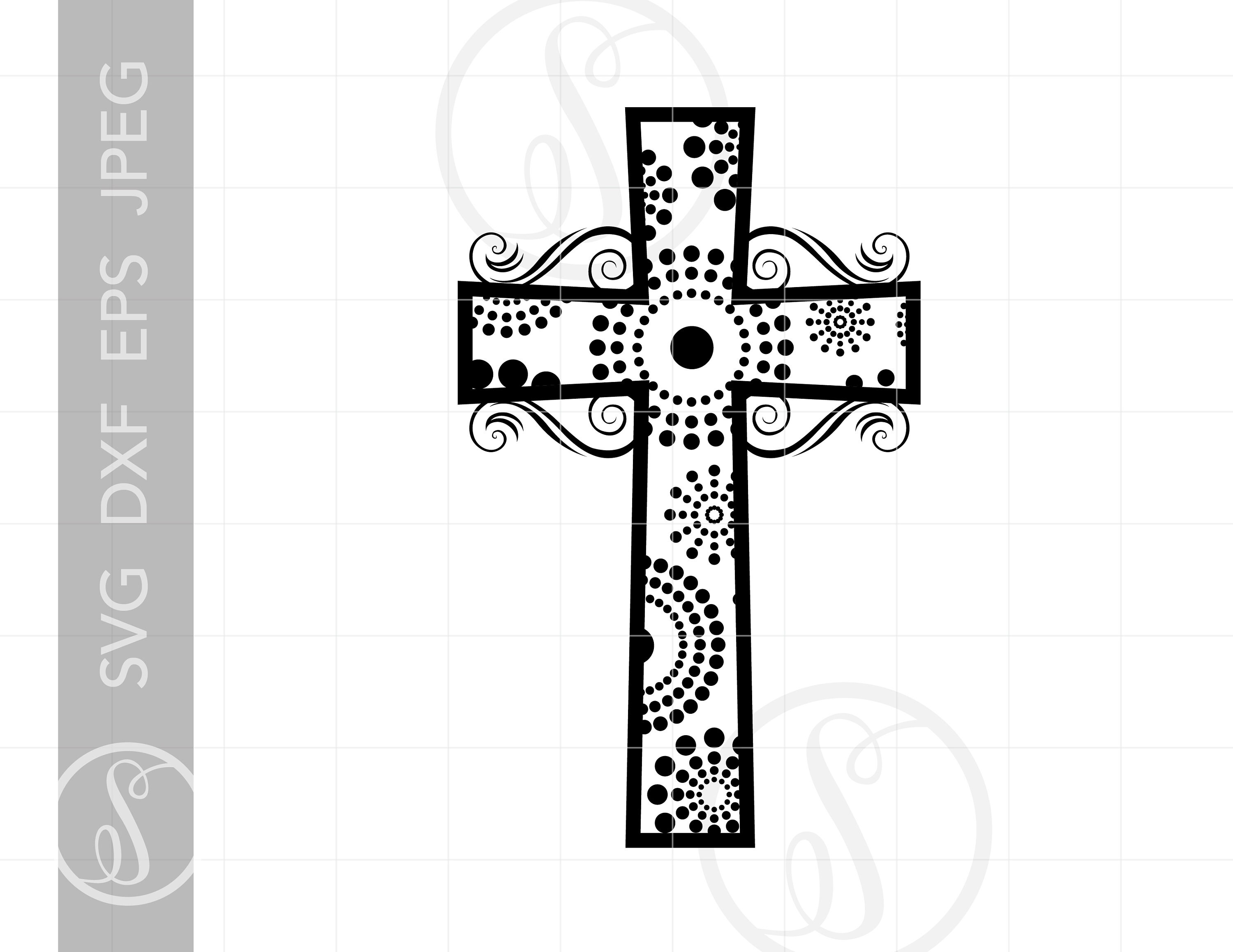 Cross Svg Cut Files Cross Clipart Downloads Cross Vector - Etsy