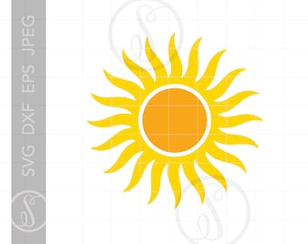 Sun Set Instant Digital Download, Svg, Dxf, Eps, Png, Jpg, Cut Files ...