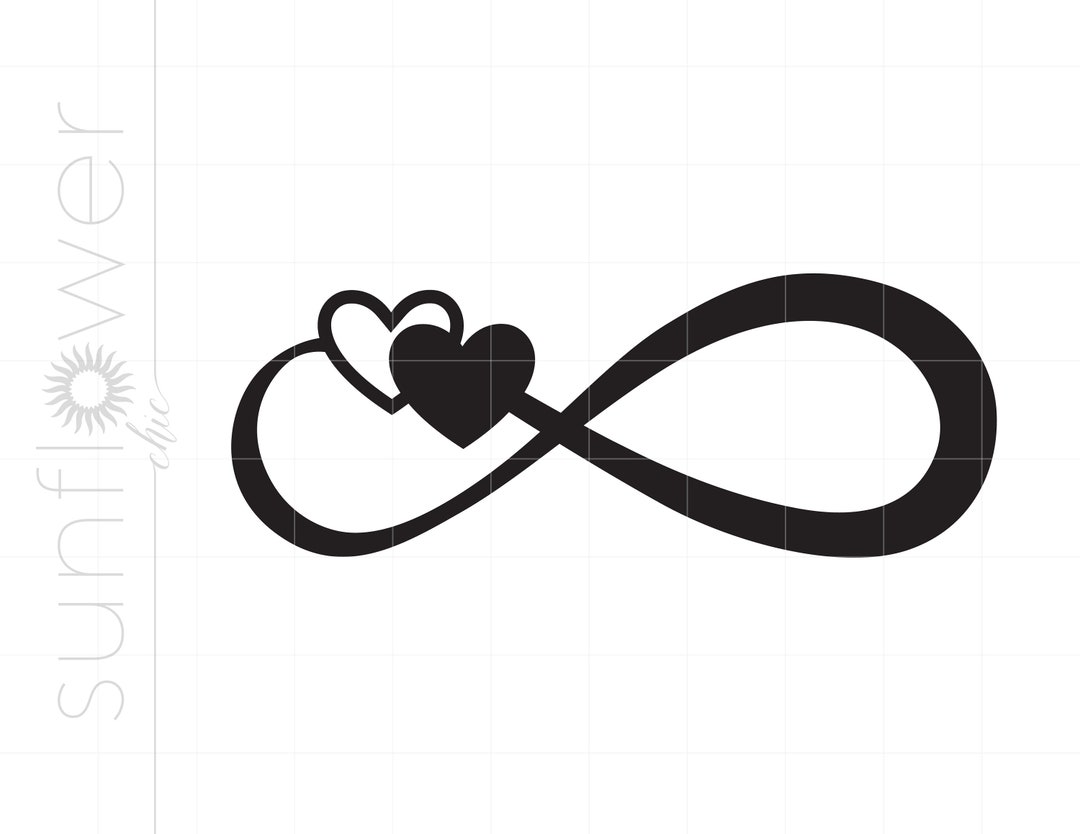 Hearts Svg, Twin Hearts Clipart, Hearts Silhouette Cut File, Heart Svg ...