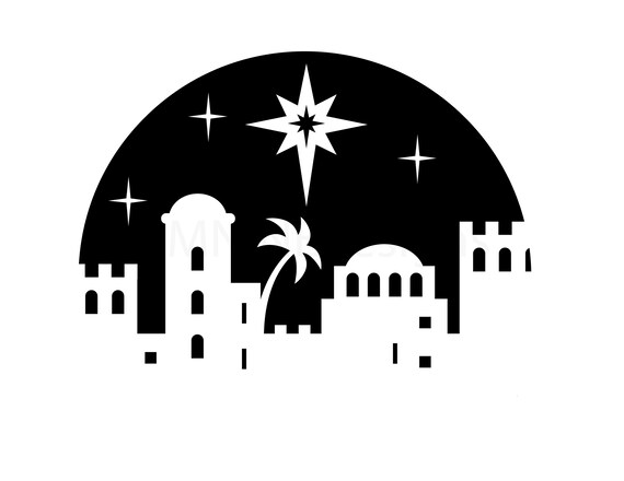 Bethlehem SVG Bethlehem Cut File Bethlehem Silhouette | Etsy