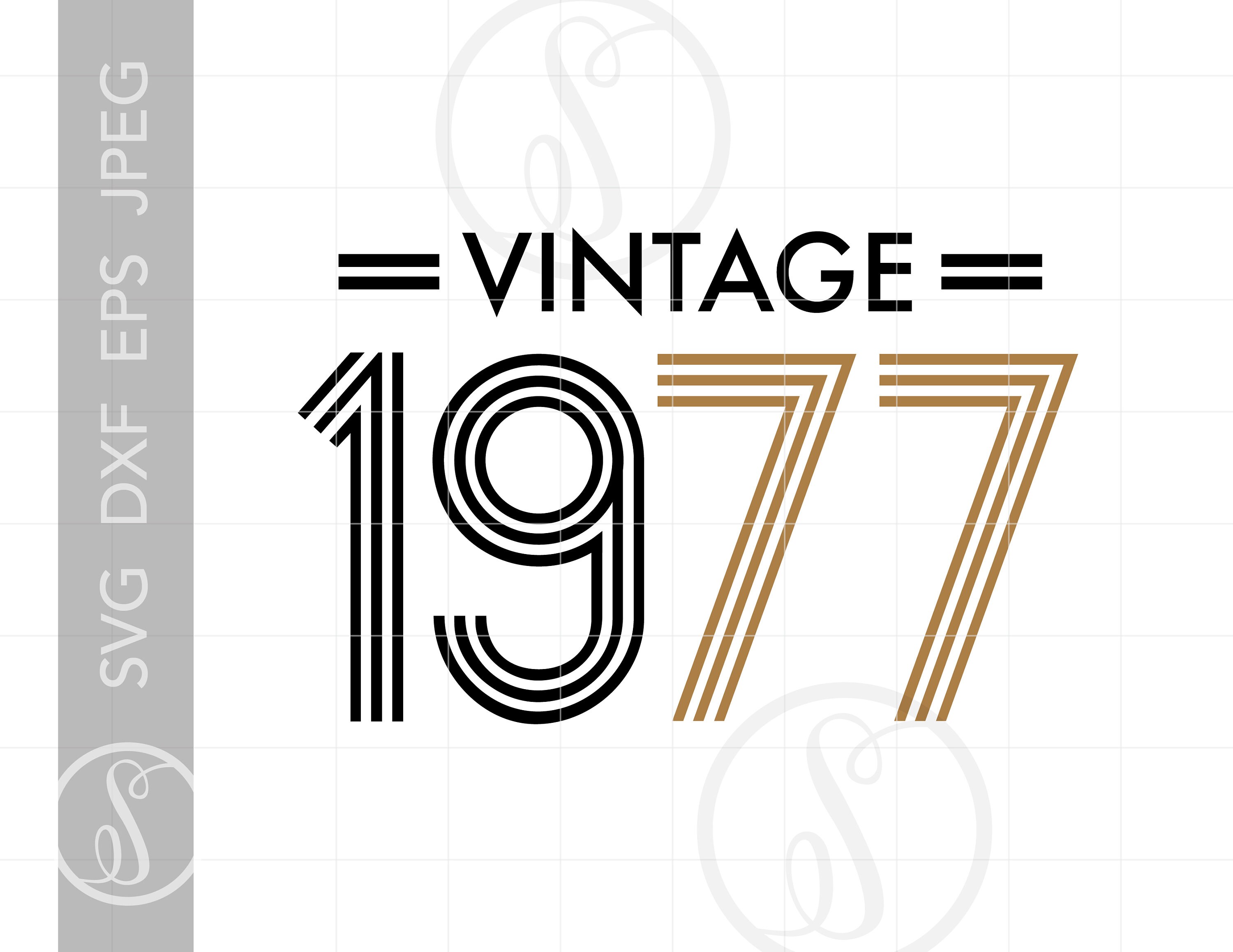 1977 Birthday SVG Vintage 1977 SVG Clipart Vintage 1977 - Etsy Canada