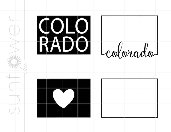 Colorado SVG Bundle State of Colorado Outline Svg File - Etsy