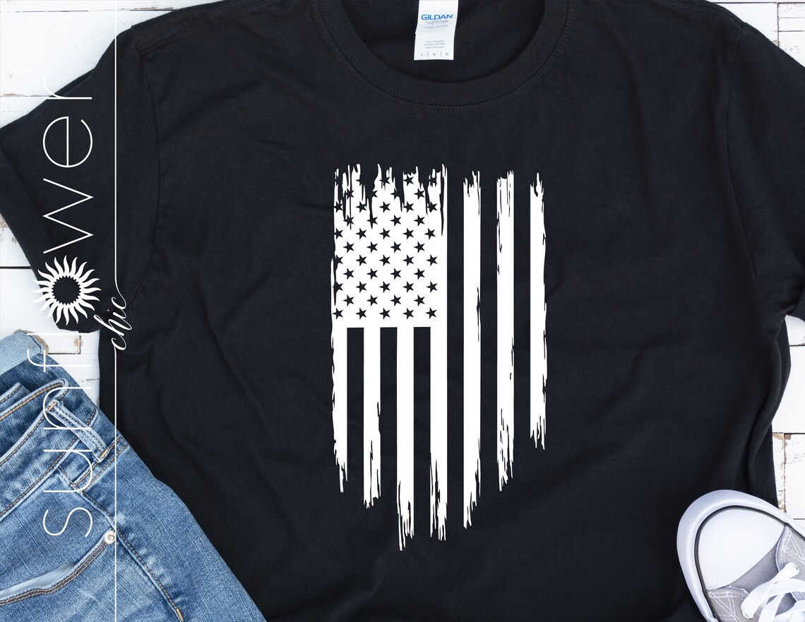 American Flag Svg Distressed American Flag Sublimation - Etsy