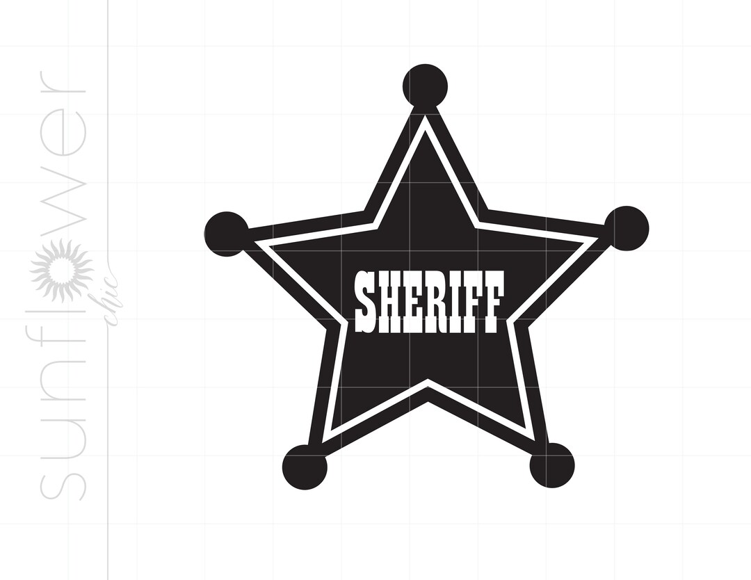 Sheriff Badge Svg | Sheriff Badge Die Cut File | Sheriff Badge Svg ...