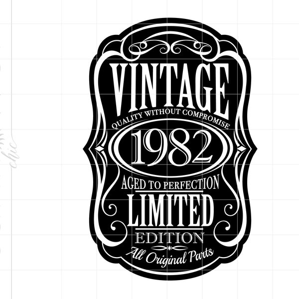 Vintage 1982 Png - Etsy