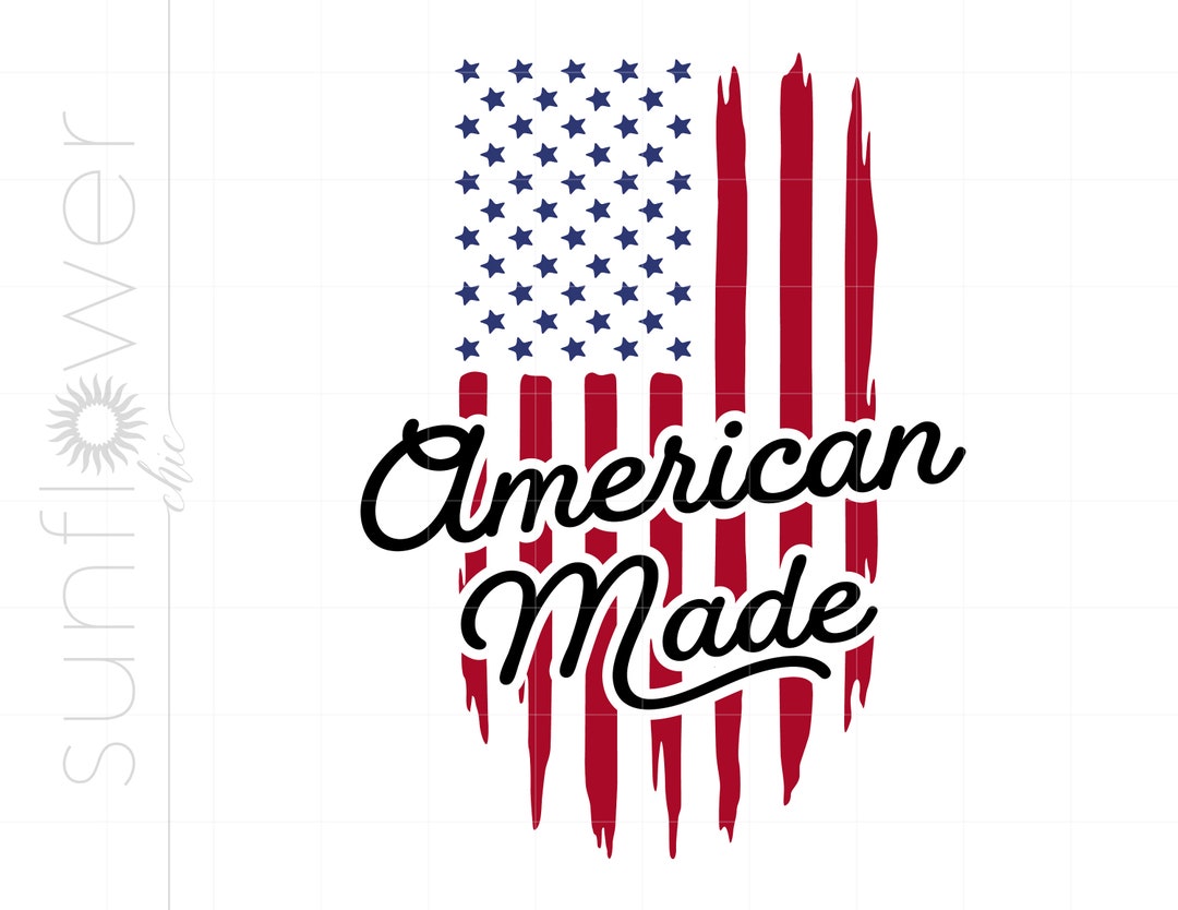 American Flag Svg, American Made Flag Svg Cut File for Cricut ...