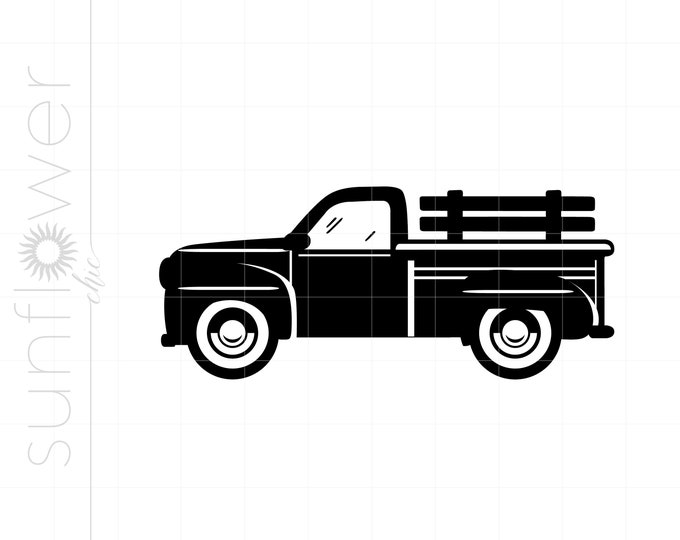 Pick up Truck Svg, Pickup Truck Cut File, Car Svg, Vintage Truck ...
