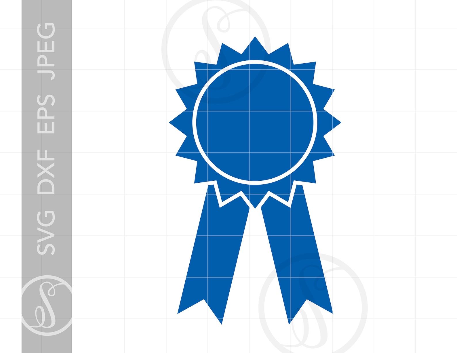 Blue Ribbon SVG Blue Ribbon Clipart Blue Ribbon Silhouette - Etsy