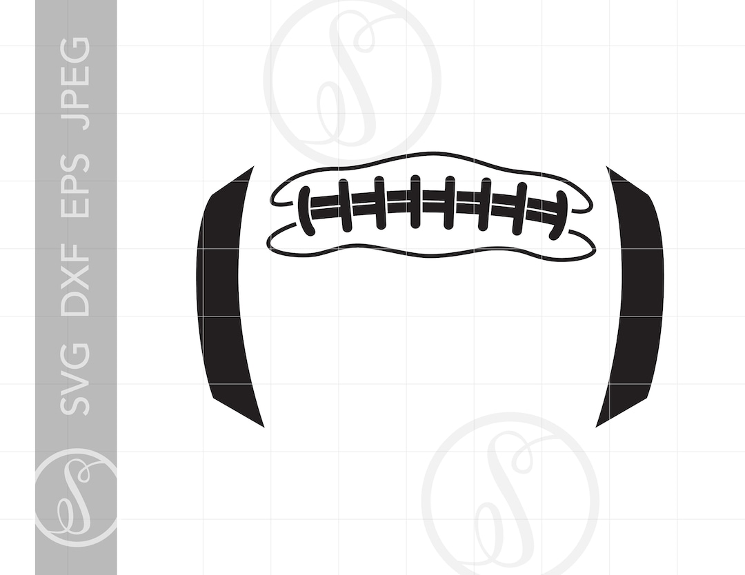 Football Laces SVG | Football Stitches Svg Clipart Download | Football ...