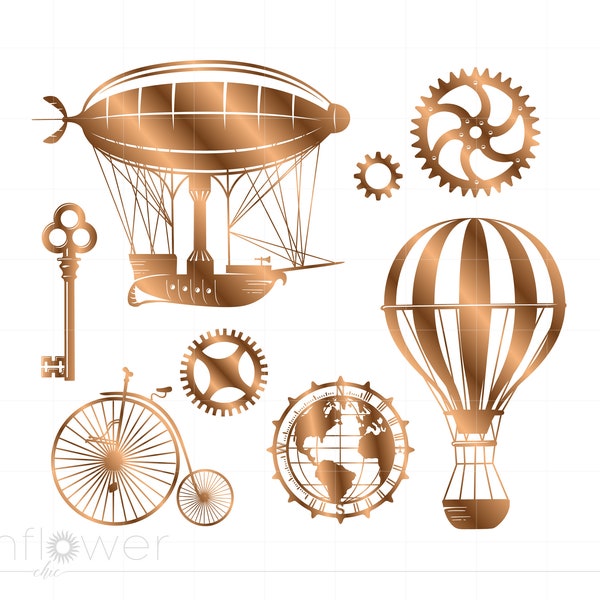 Steampunk Svg - Etsy