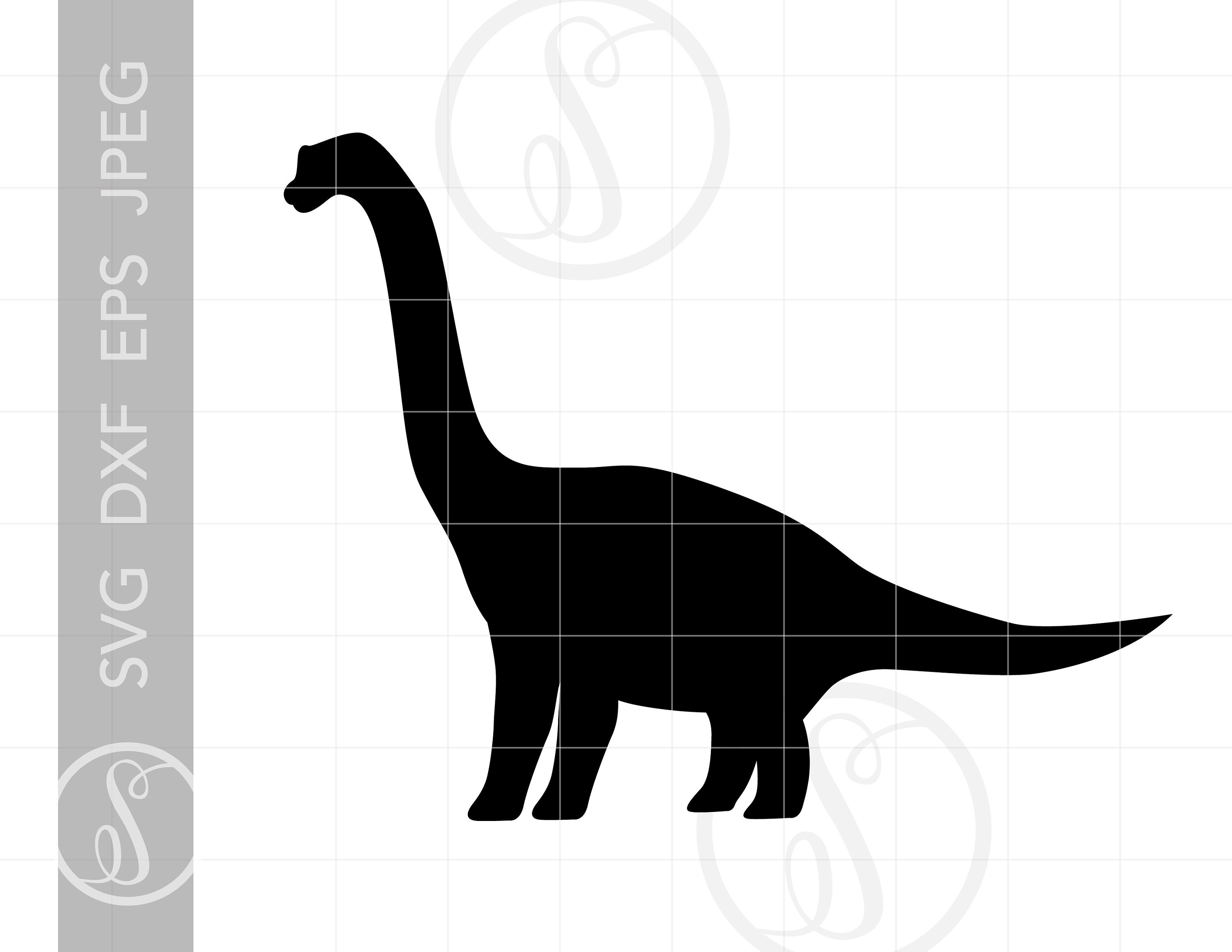Brontosaurus SVG Brontosaurus Clipart Brontosaurus | Etsy