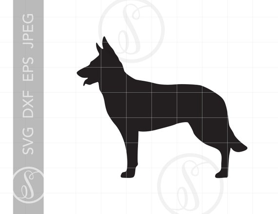 Duitse Herder SVG Clipart Duitse Herder Silhouet Cut File - Etsy Nederland