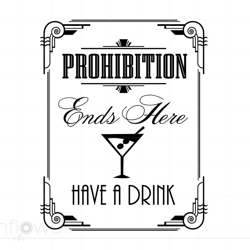 Prohibition Sign - Etsy