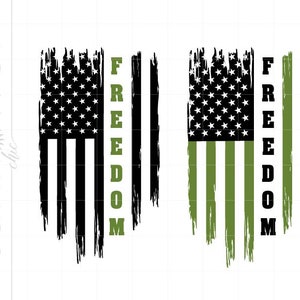 American Freedom Flag Svg Military American Flag Template - Etsy