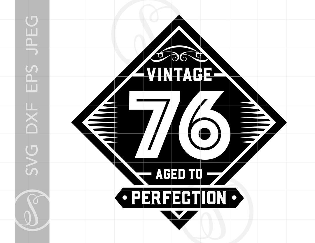 Vintage 76 SVG Clipart Vintage 76 Cut File for Cricut Vintage 76 Aged ...
