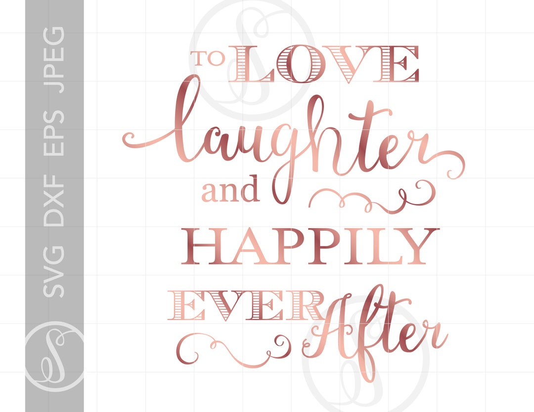Rose Gold Script Vector Art Files | Rose Gold Wedding Quotes Svg Dxf ...