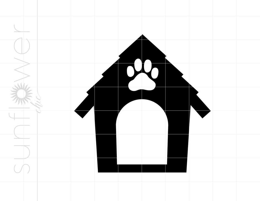 Dog House SVG | Dog House Clipart | Doghouse Silhouette Cut File ...