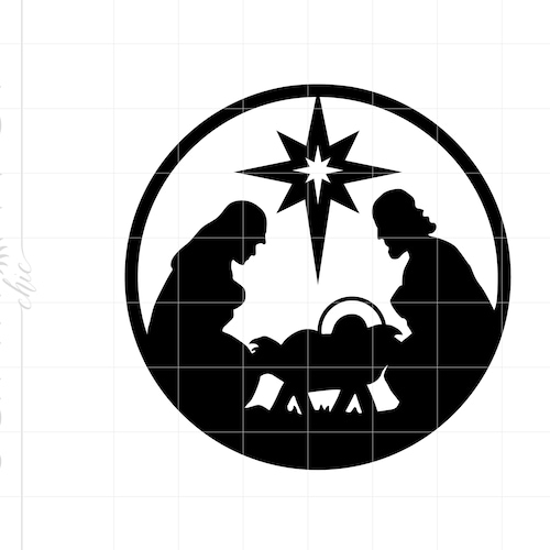Christmas Nativity SVG Christmas Nativity Cut File - Etsy