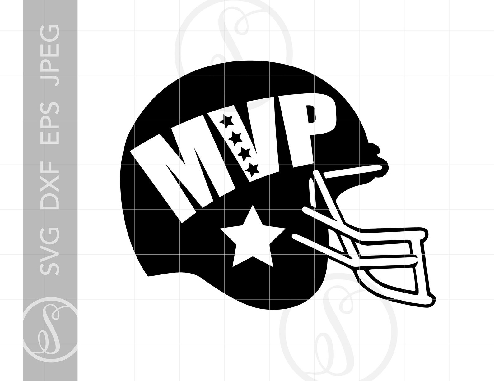 MVP Football Helmet SVG Football Helmet Clipart MVP - Etsy